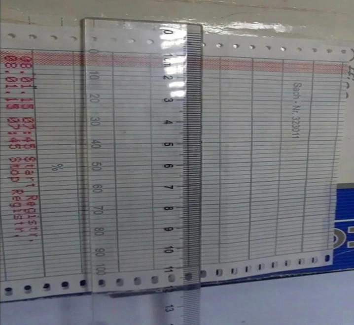 Chart paper KPC100-1072 for ABB CR100 PX100 PX600 P100M P100L 120mm ...